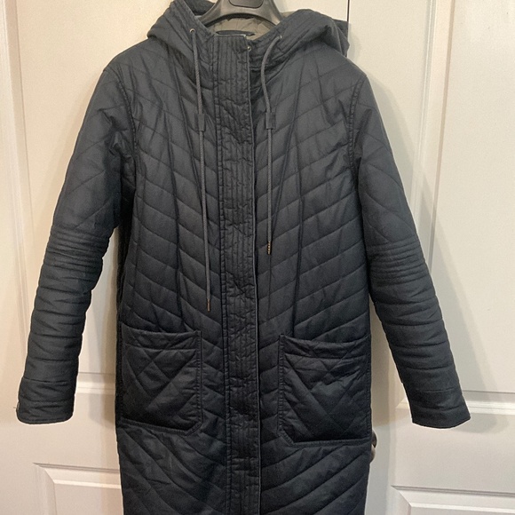 Wrap London | Jackets & Coats | Wrap London Coated Quilted Parka Coat ...